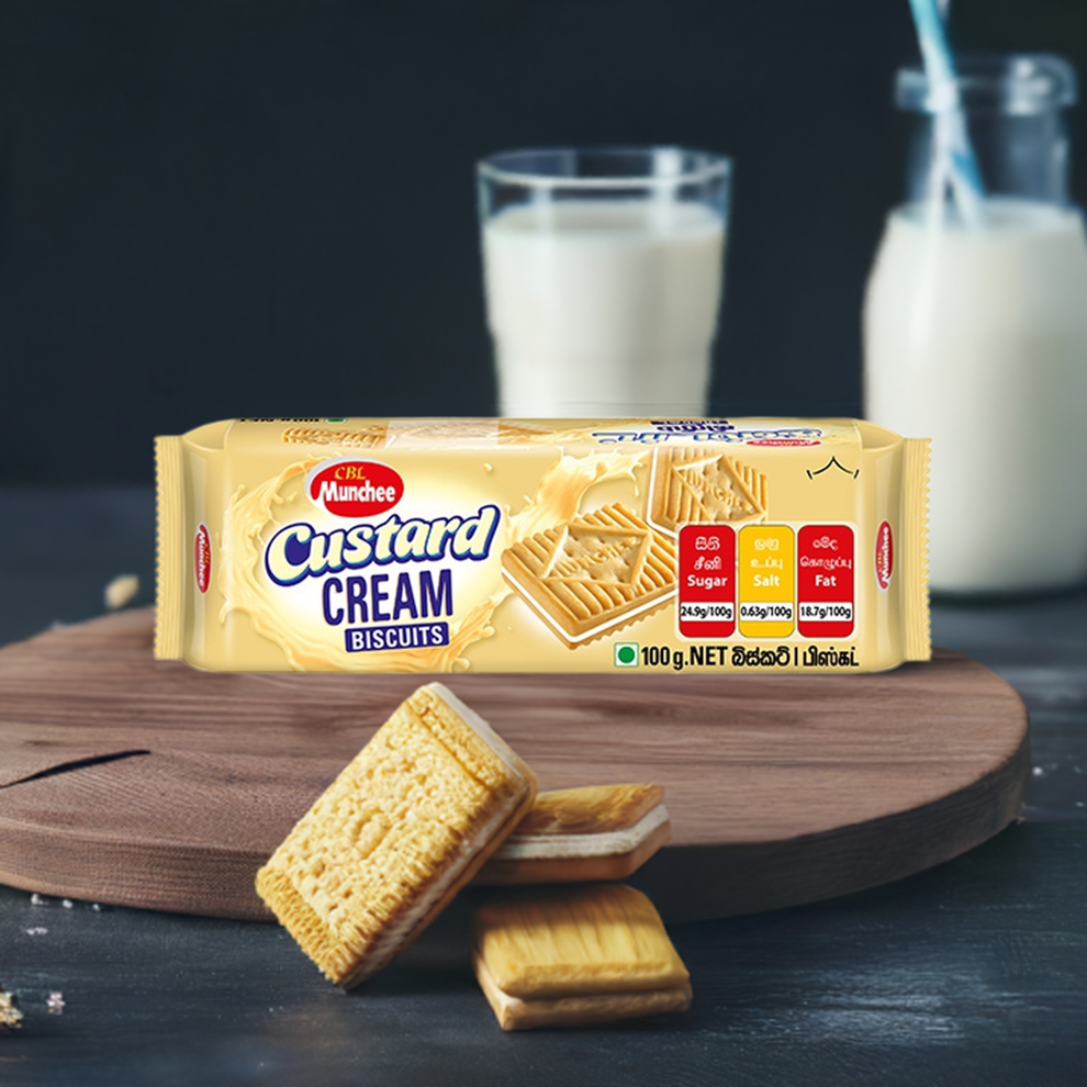 CBL Munchee Custard Cream Biscuit – Maharaja Super