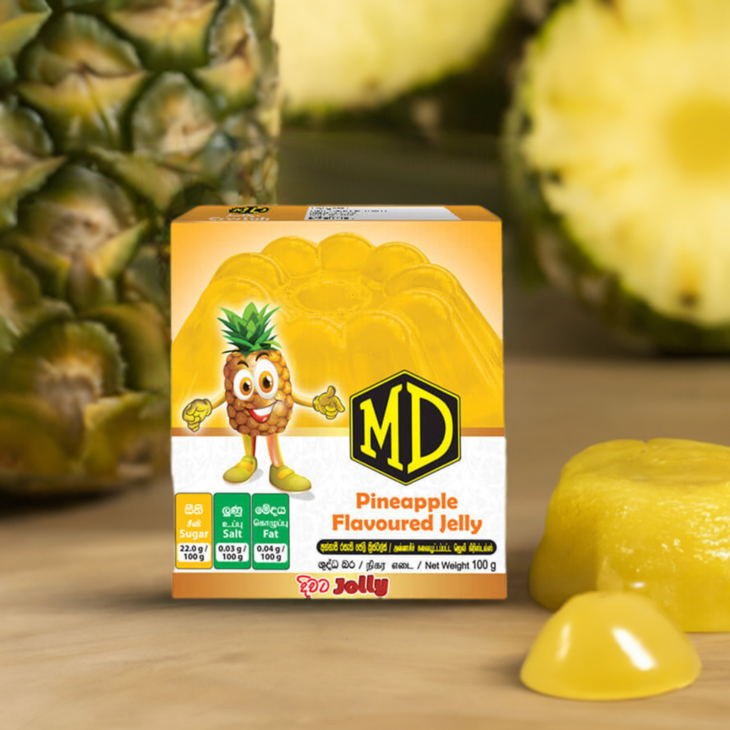 MD Pineapple Flavoured Jelly 100g – Maharaja Super