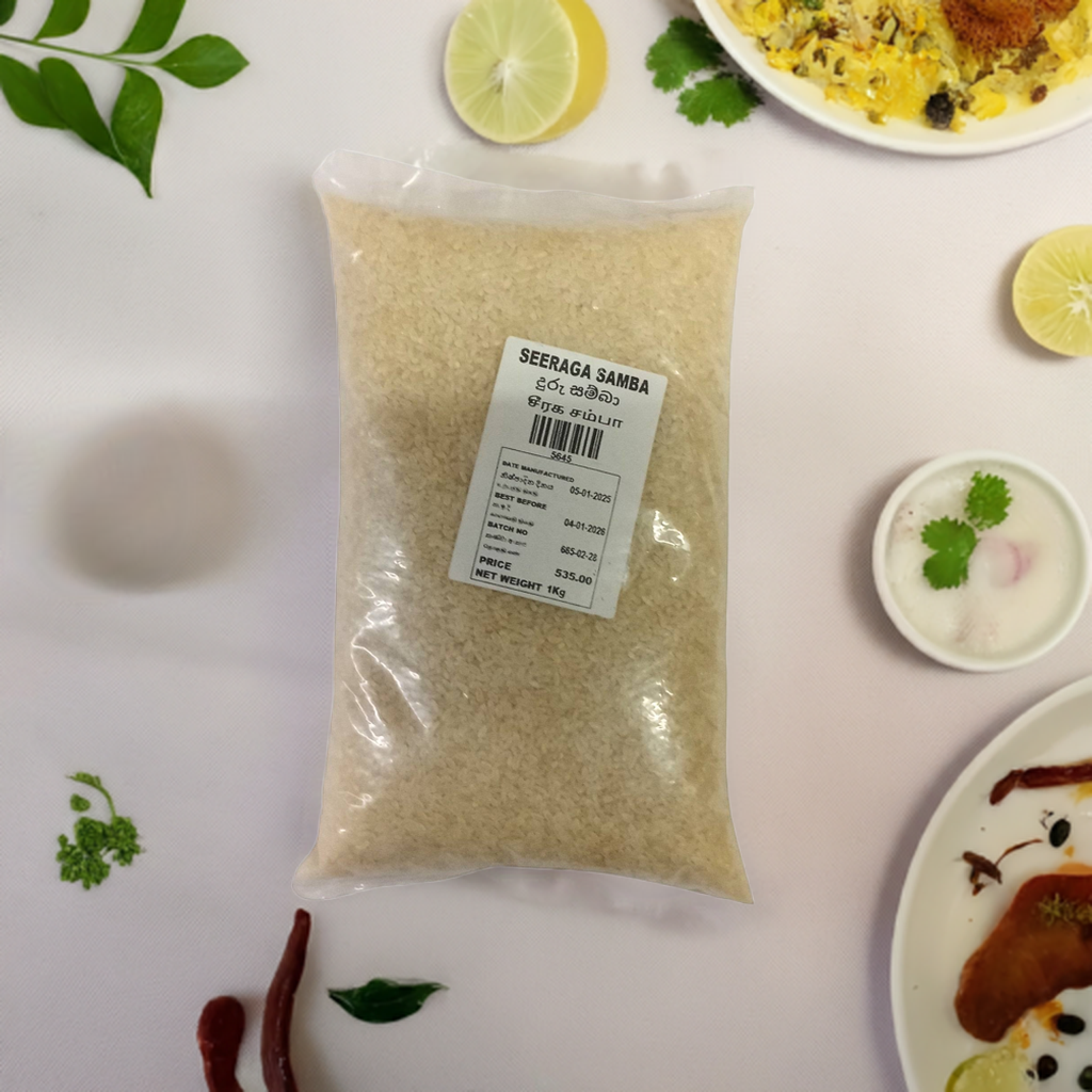 Maharaja Seeraga Samba Raw Rice 1kg – Maharaja Super