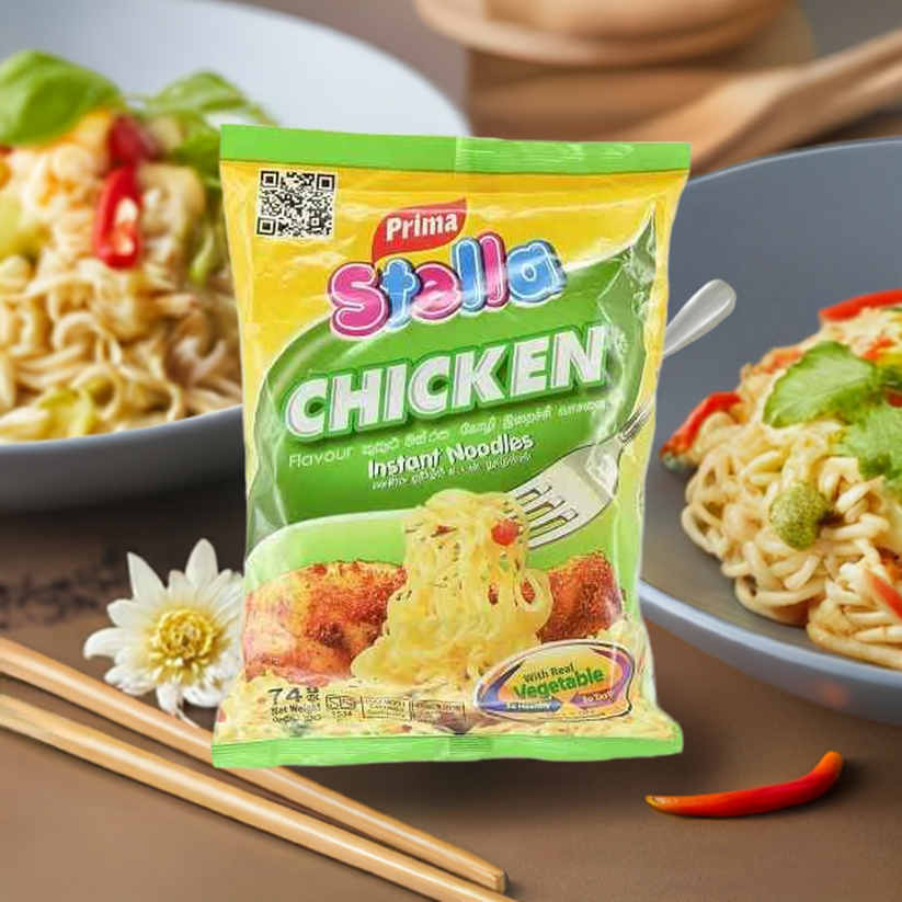 Prima Stella Chicken Noodles 74g – Maharaja Super